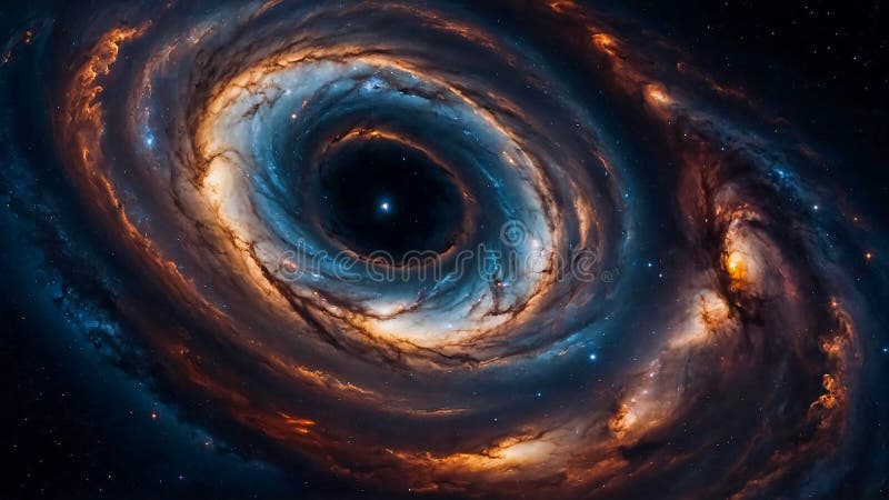 Rotating Spiral Galaxy. Deep Space Exploration Stock Illustration ...