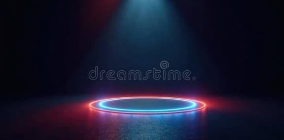 Rotating Spotlight Loop Animation, Seamless Motion, Dark Background ...