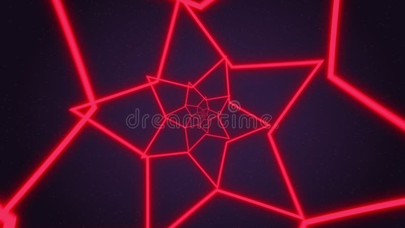 Rotating Star Loop Animated, Glowing Neon Light Stock Footage - Video ...