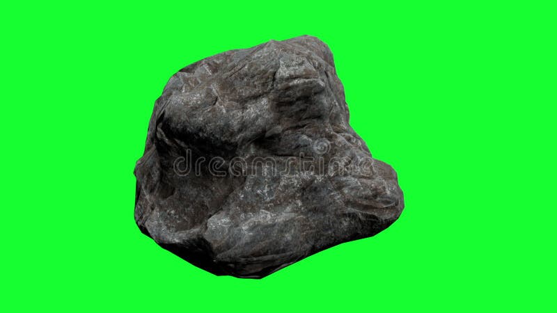 Rotating Stone on Green Screen Stock Footage - Video of meteor, mineral ...
