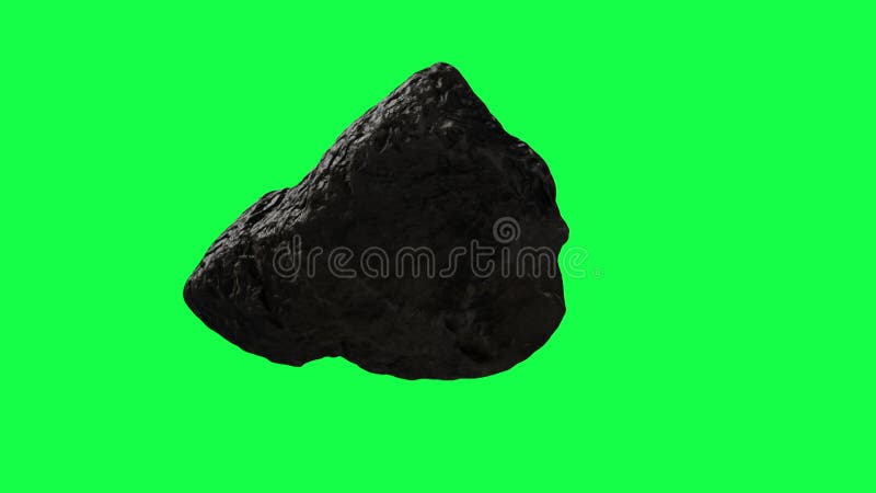 Rotating Stone on Green Screen Stock Footage - Video of meteor, mineral ...