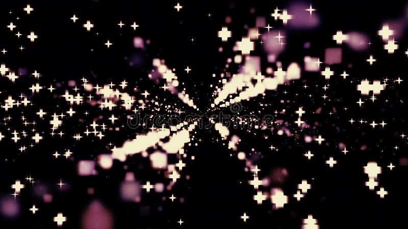 Rotating Stream of Luminous Particles and Rays. Design. Luminous ...