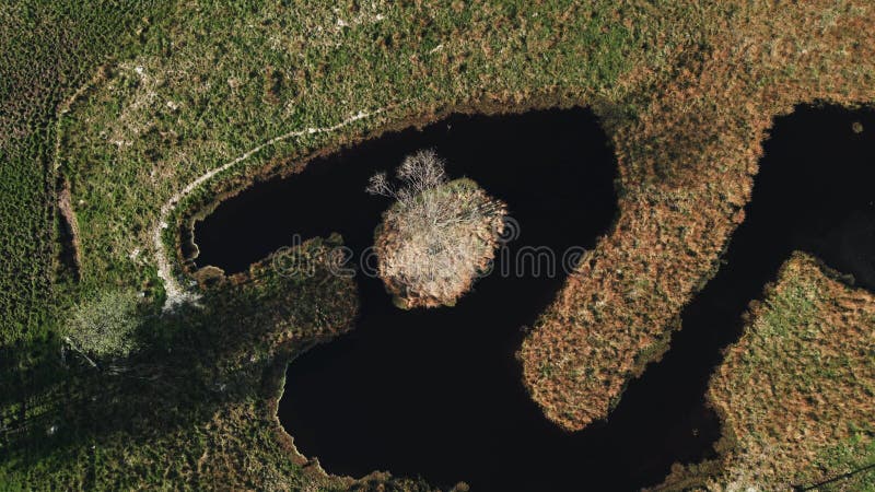 Rotating Top Down Shot of a Small Island. Stock Video - Video of ...