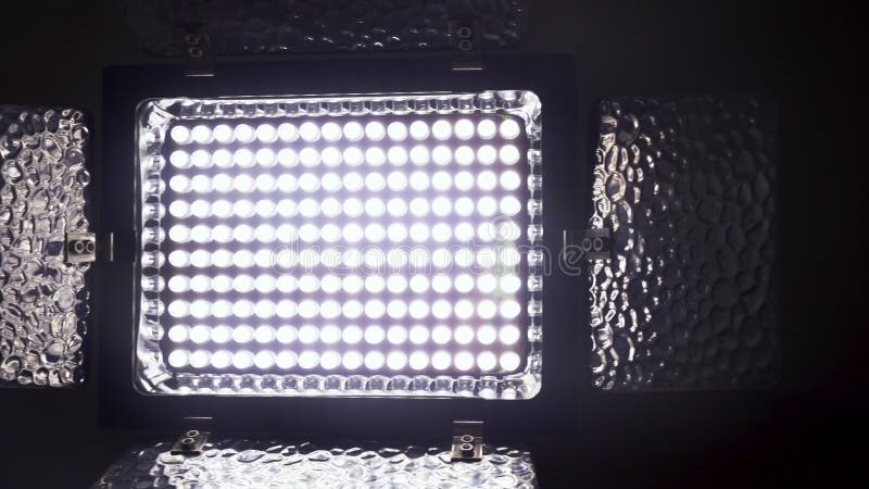 Transparent LED Panel with Light Emitting Diodes. Stock Video - Video ...