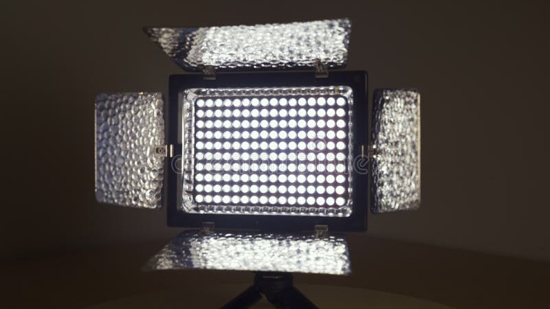 Transparent LED Panel with Light Emitting Diodes. Stock Video - Video ...