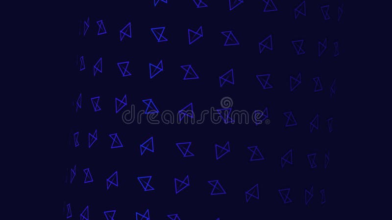 Rotating Triangles Form Figure. Motion. Simple Small Triangles Rotate ...