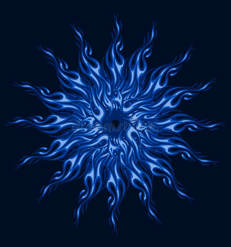 Rotating Fire for Design Needs Stock Illustration - Illustration of ...