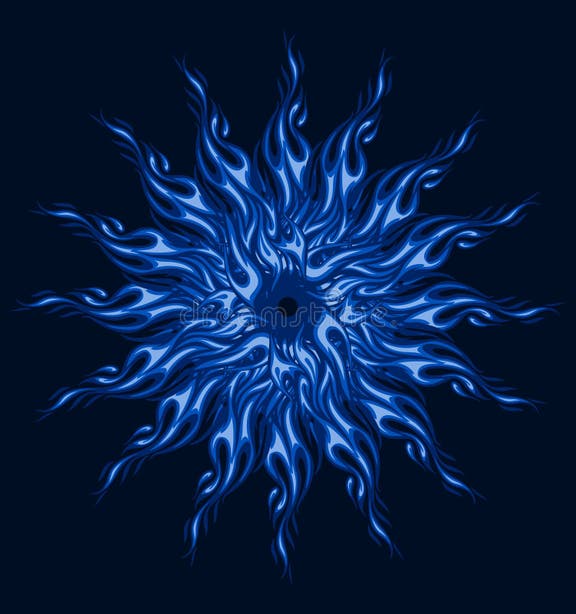 Rotating Fire for Design Needs Stock Illustration - Illustration of ...