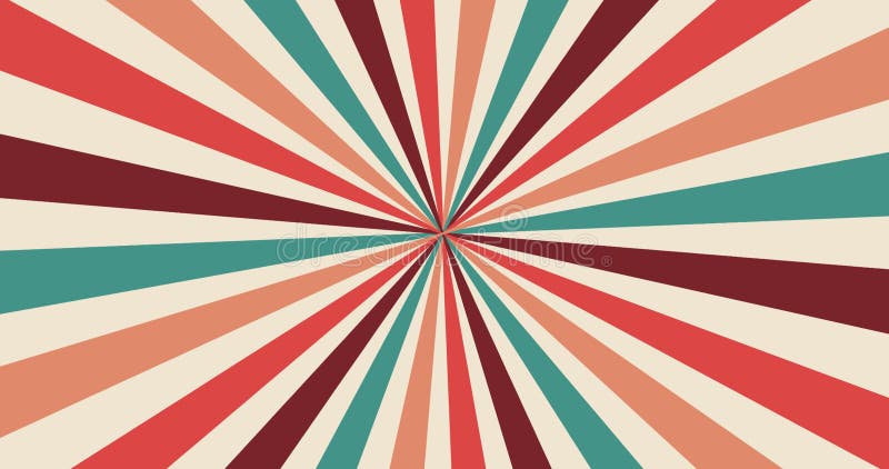 Rotating Vintage Color Ray Background Animation Stock Footage - Video ...