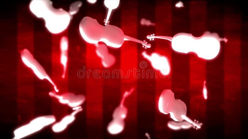 Rotating Violins on a Red Background Stock Video - Video of looping ...
