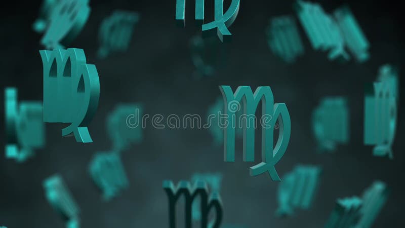 Rotating Virgo Symbol Animation Background Stock Video - Video of ...