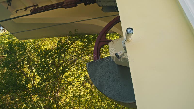 The Rotating Wheel of the Cable Car System, Adjacent To Which are Video ...