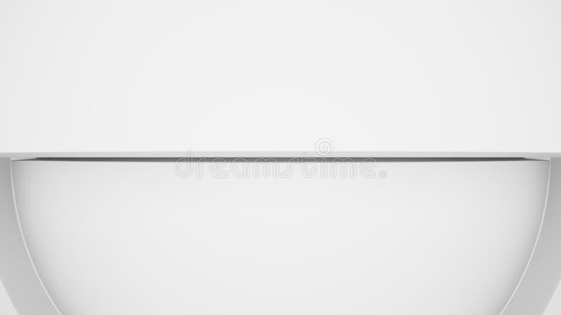 Rotating White Semispheres. Modern Geometric Hemisphere Loop Animation ...