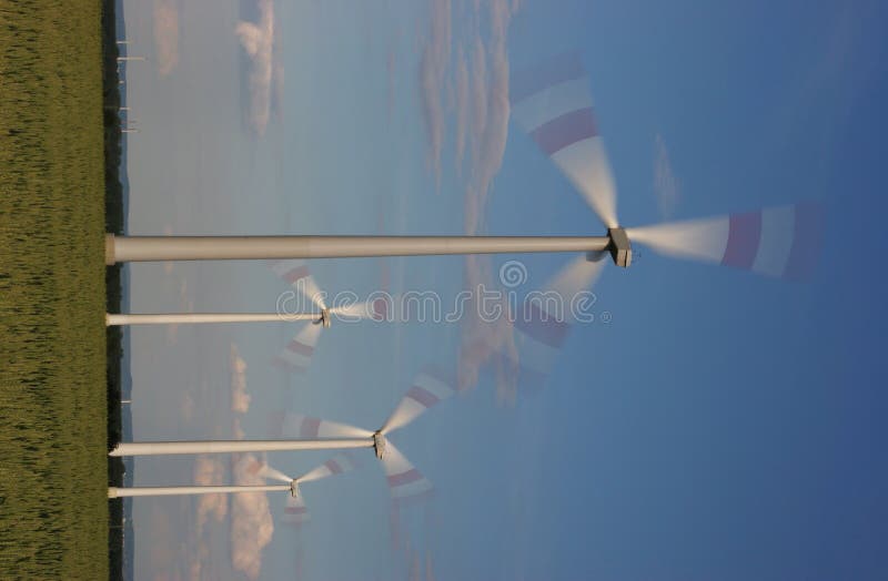 Rotating wind turbines stock photo. Image of environment - 848580