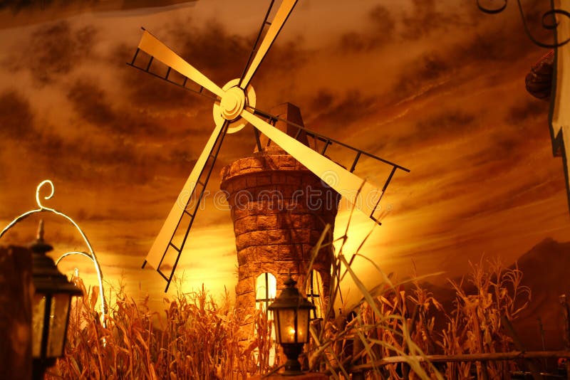 Rotating Windmill for Pumping Water Stock Photo - Image of industry ...