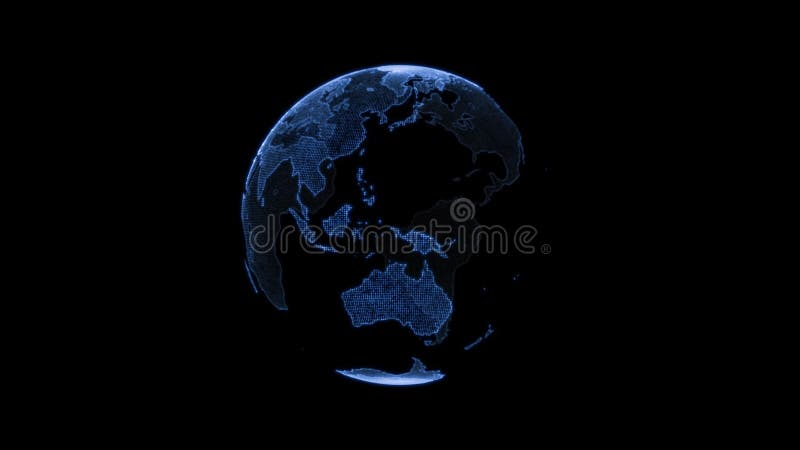 Rotating Planet Earth from Space. Seamless Loop Animation Stock Video ...