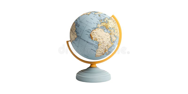 Rotating World Globe Stand. Educational Tool for Geography and Global ...