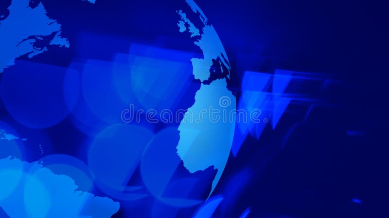 Rotating World Globe from Particles. HUD FUI. Digital Planet Earth ...