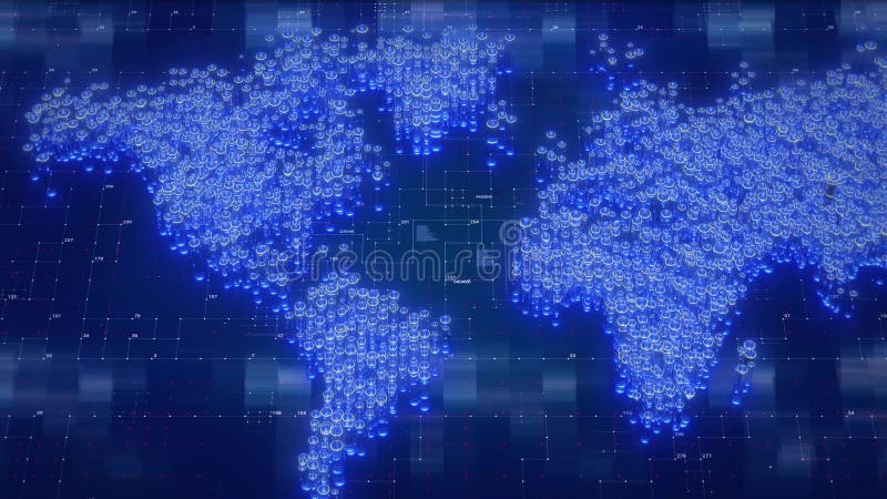 Rotating World Map Animation Stock Video - Video of globe, earth: 303437947