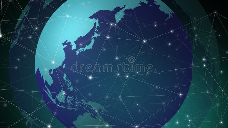 Rotating World Transformation Breaking Headlines Connect Continents on ...