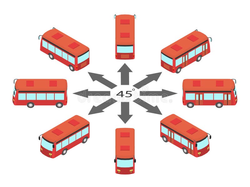 Isometric Bus Set Photos - Free & Royalty-Free Stock Photos from Dreamstime