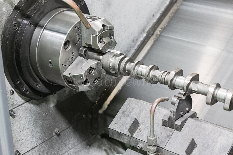 Rotation De Commande Numérique Par Ordinateur D'arbre à Cames Photo ...