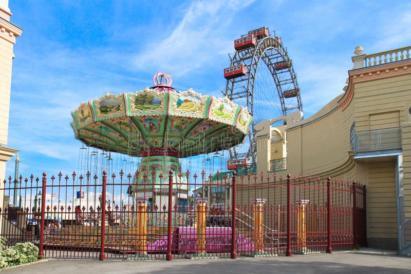 Parc de prater de Vienne image stock. Image du amusement - 60646095