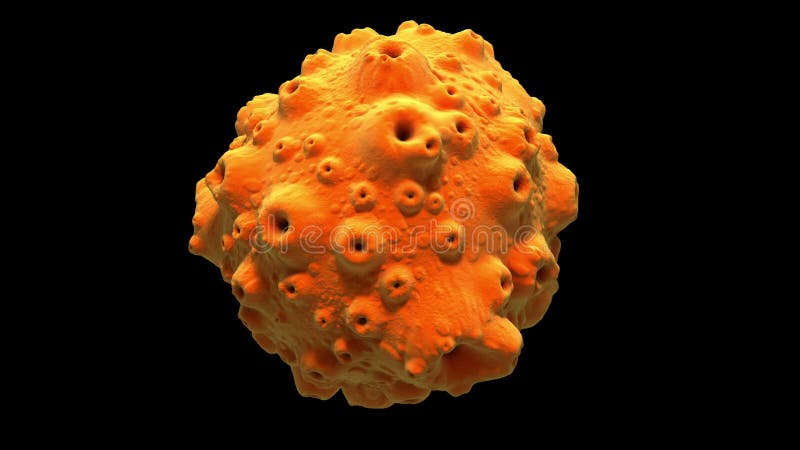 Rotation Fantasy Asteroid. 3d Animation Stock Footage - Video of ...