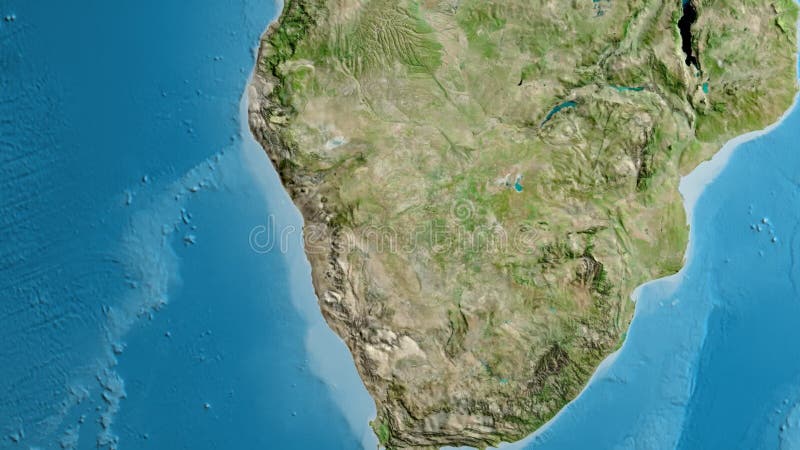 Namibia on the Globe. Glow. Satellite. No Labels Stock Video - Video of ...