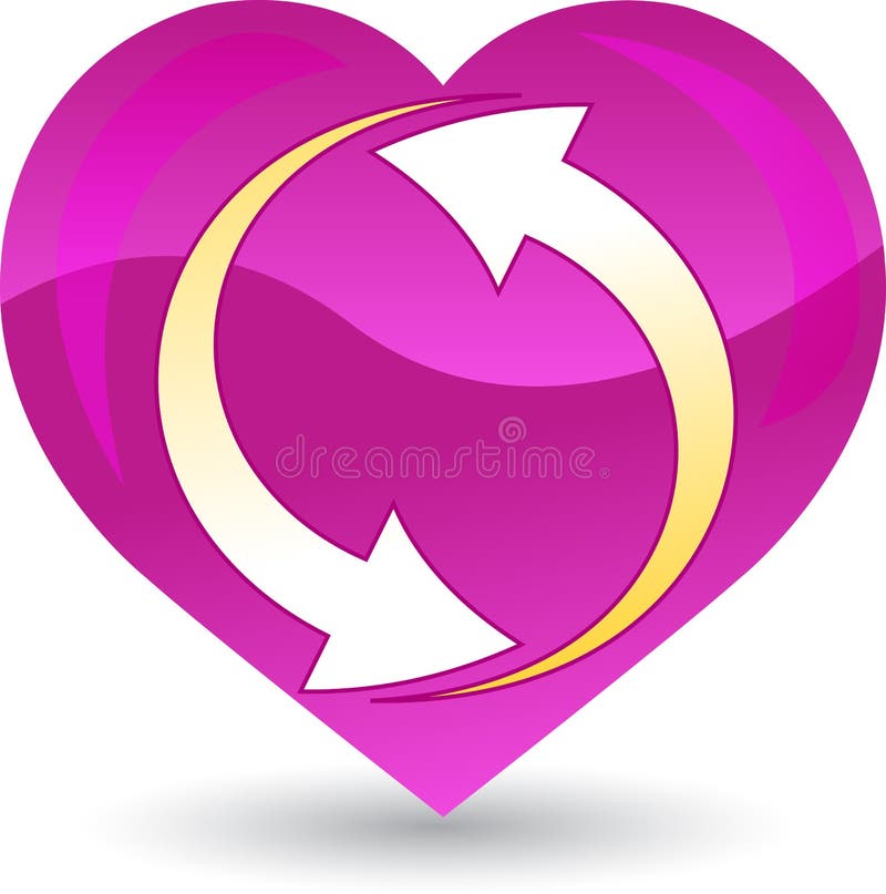 Symbol of Internet As Heart Stock Illustration - Illustration of ...