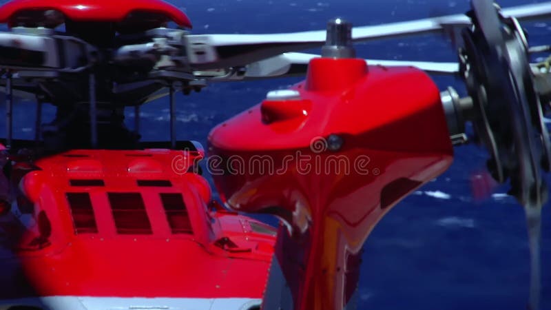 The Rotation of the Helicopter Rotor Column. Stock Footage - Video of ...