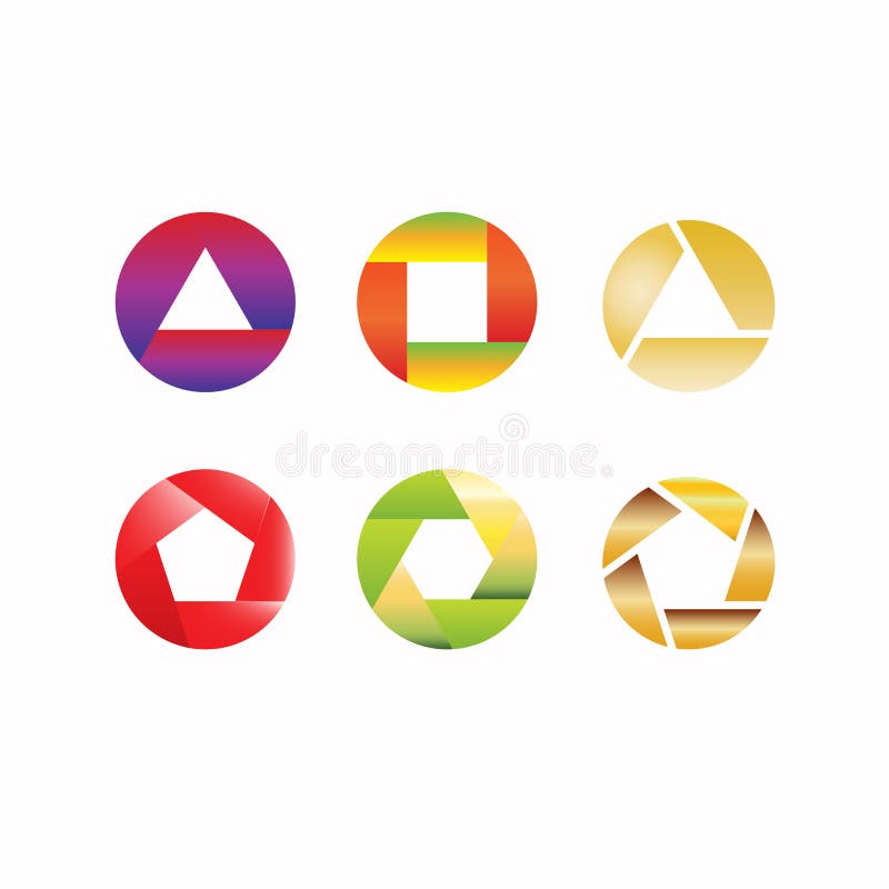 Rotation Icon Logo Design. Six Icon or Logo Vector Design. Stock Vector ...