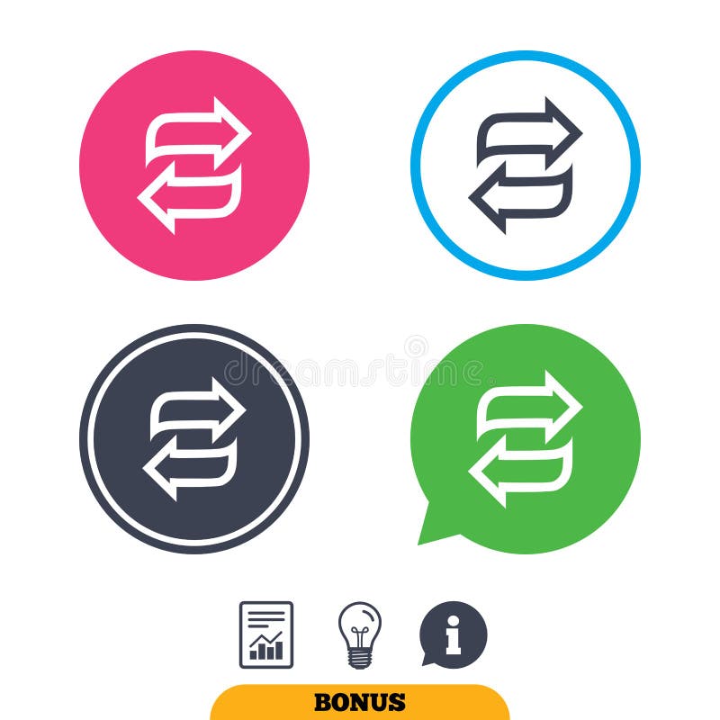 Rotation Icon. Repeat Symbol. Refresh Sign Stock Vector - Illustration ...