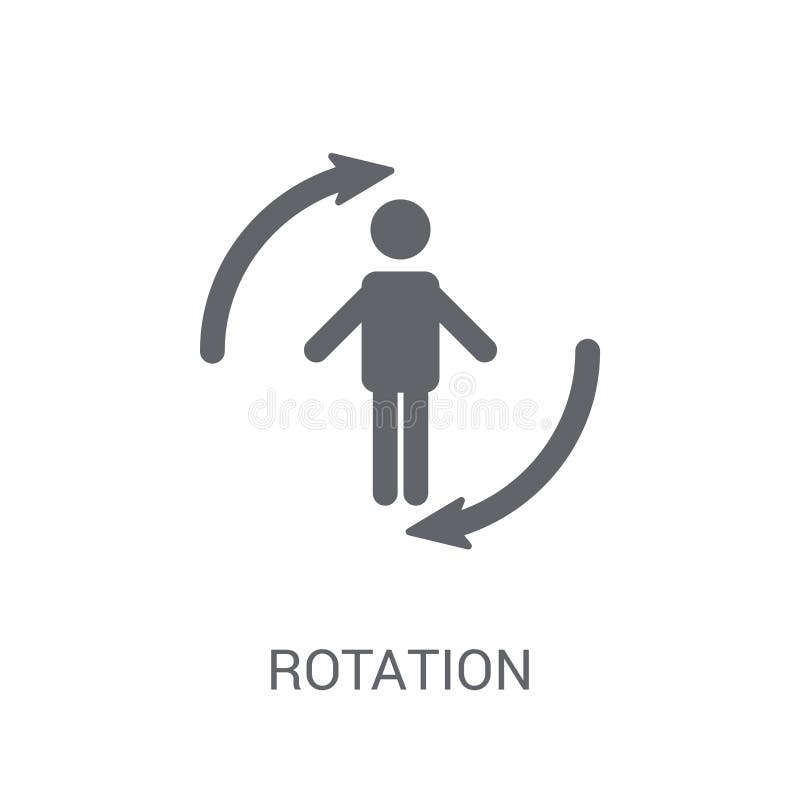 Rotation Icon. Trendy Rotation Logo Concept on White Background Stock ...