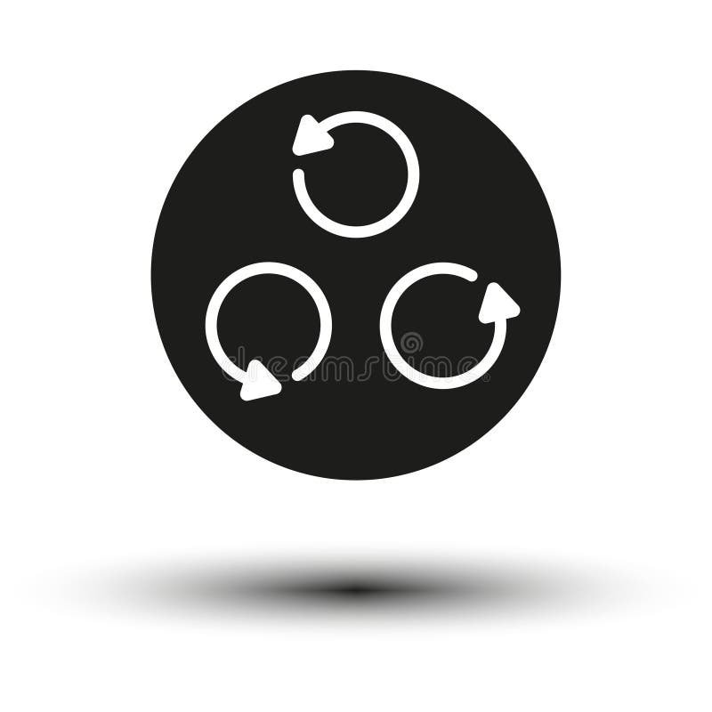 Rotation Icon. Vector Illustration. EPS 10 Stock Vector - Illustration ...