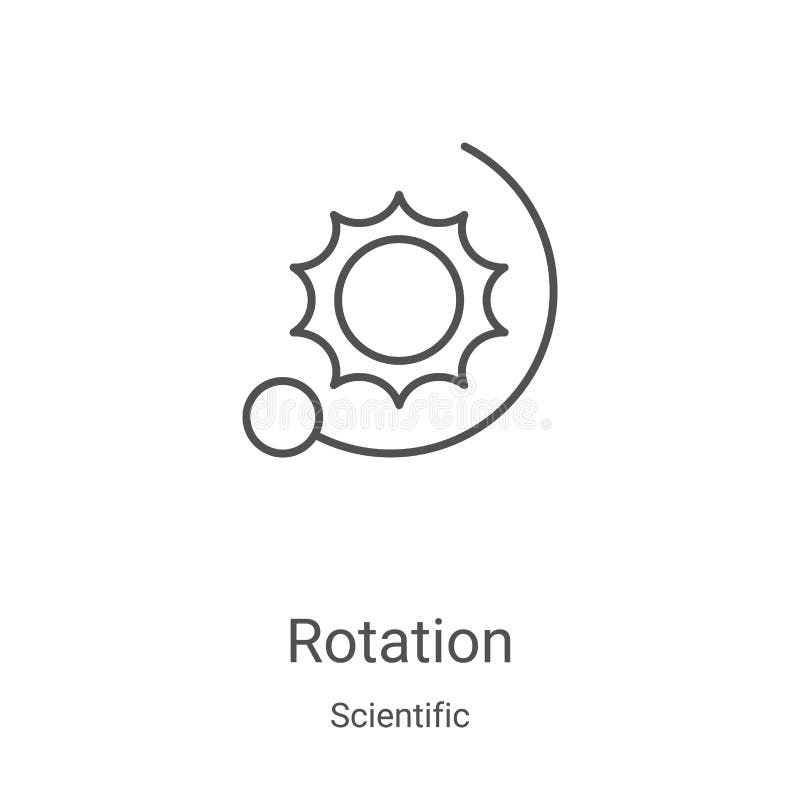 Rotation Icon Vector from Virtual Reality Collection. Thin Line ...