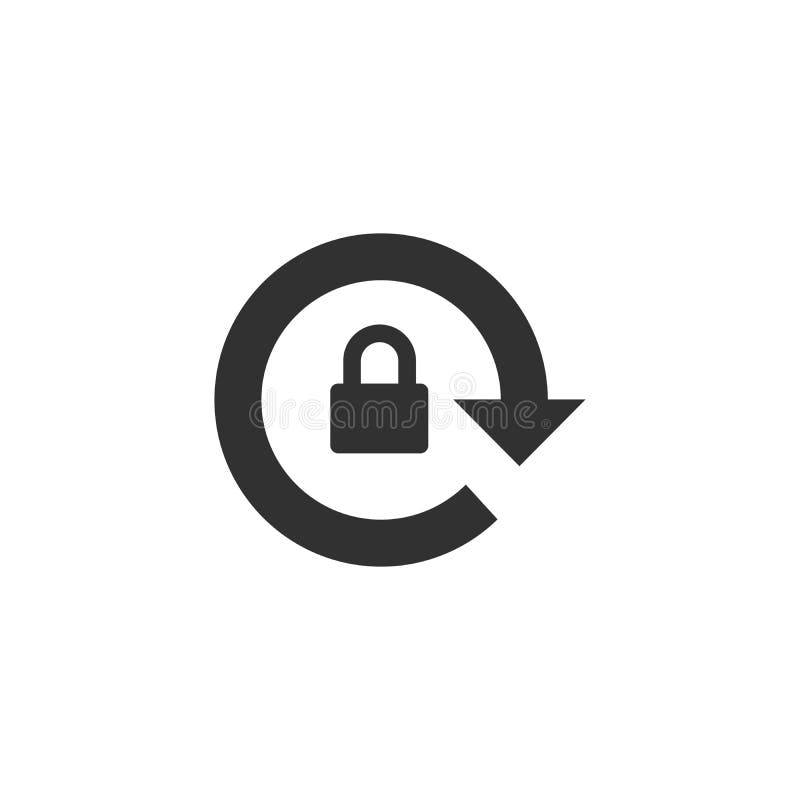 Rotation Locked Icon. Stock Vector Illustration Isolated on White ...