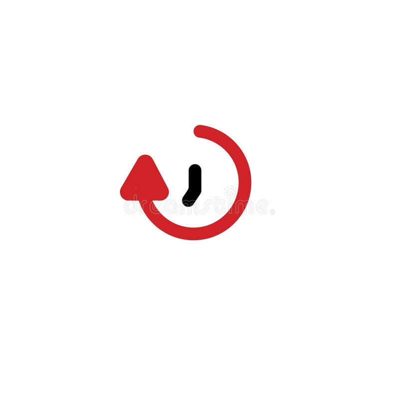 Rotation Loop Button Internet Communication Icon Design Stock ...
