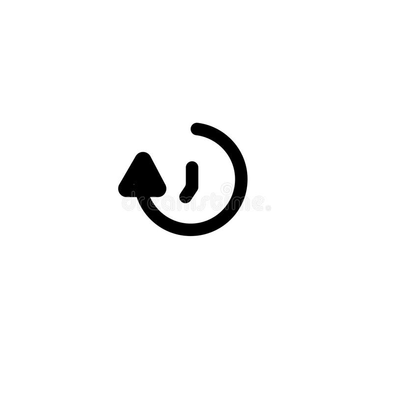 Rotation Loop Button Internet Communication Icon Design Stock ...