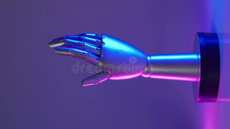 Rotation Mechanical Arm or Robot Arm. Stock Video - Video of behavior ...