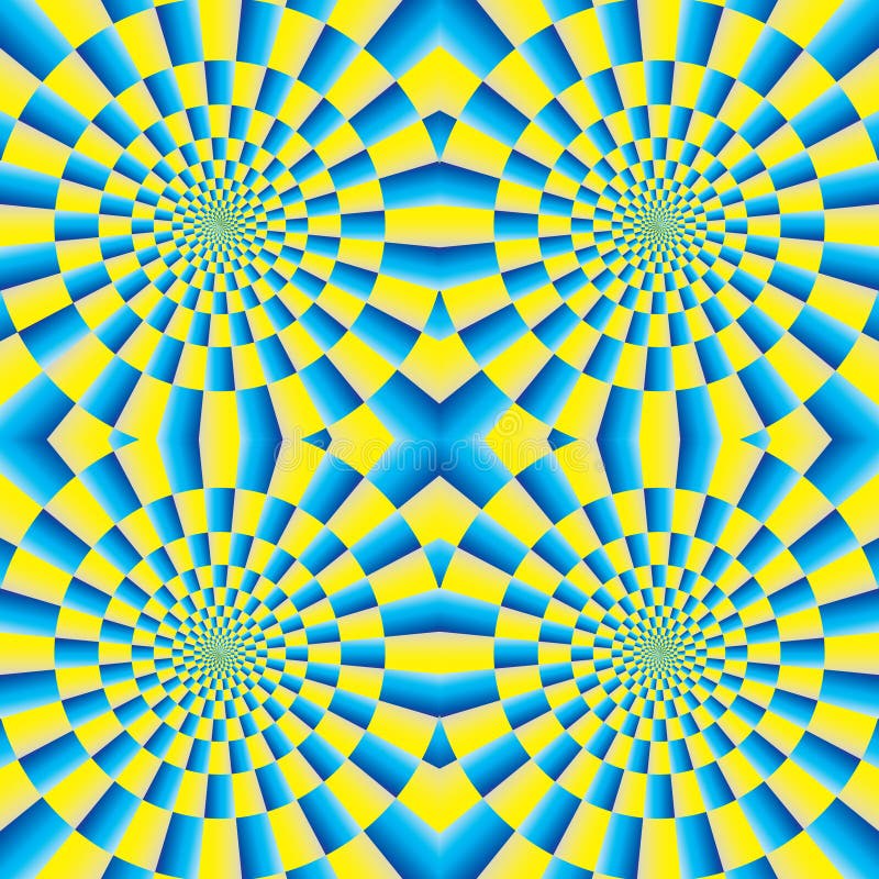 Rotation motion illusion stock vector. Illustration of psychedelic ...