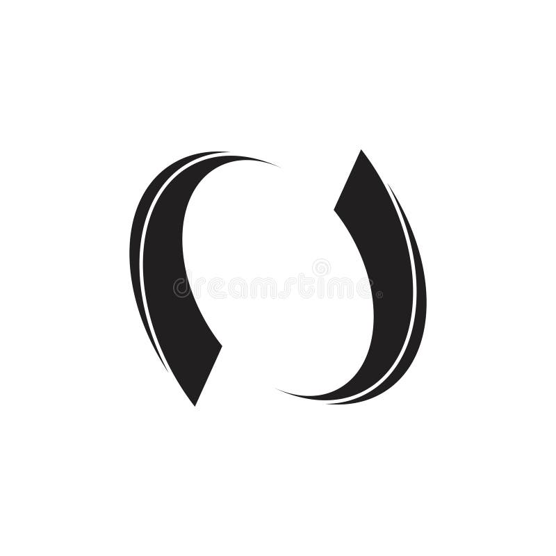 Rotation Movement Circle Arrow Logo Vector Stock Vector - Illustration ...