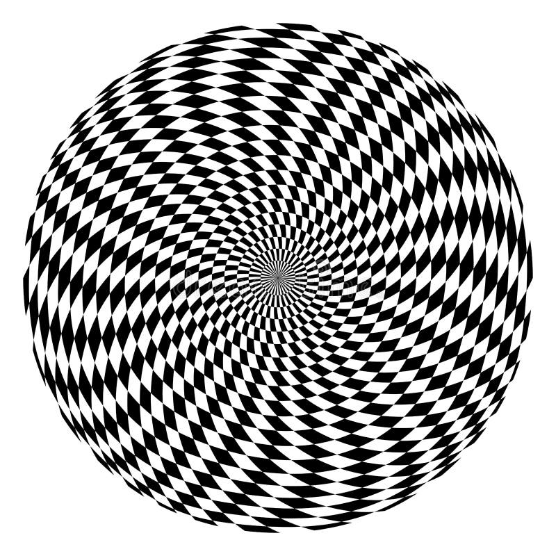 Rotation Movement Illusion. Circle Op Art Pattern. Stock Vector ...