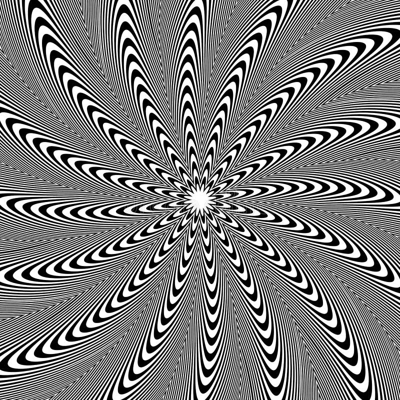 Rotation Pattern, Circular Background. Radiating Lines Abstract Stock ...