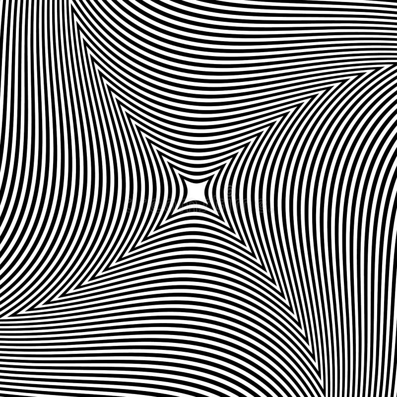 Rotation Pattern, Circular Background. Radiating Lines Abstract Stock ...