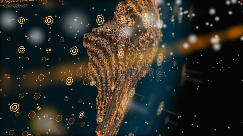 Rotation Planet. Earth Globe. World Map Design Stock Footage - Video of ...