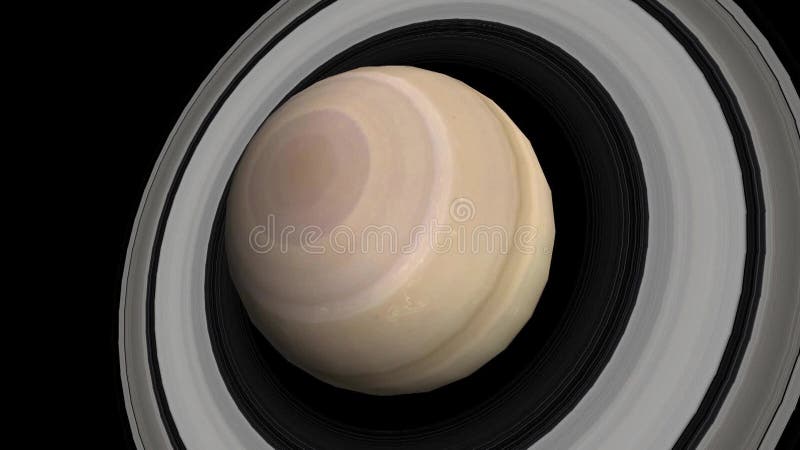 Rotation of the Planet Saturn HD.Realistic Imaging of Saturn Planet ...