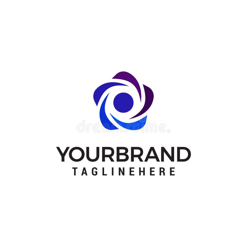 Rotation Process Logo Template Stock Vector - Illustration of movement ...