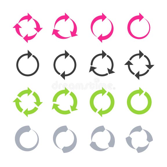 Rotation, Reload, Refresh, Circle, Cycle Arrow Sig Stock Vector - Illustration of reload, arrow ...