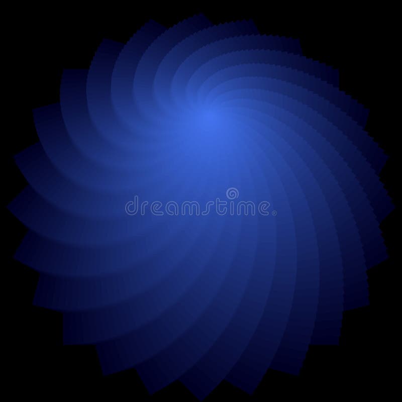 Rotation Shape. Abstract Deep Blue Backdrop Stock Vector - Illustration ...